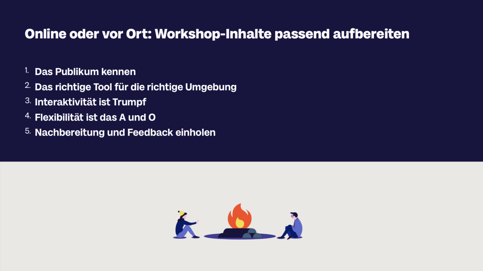Workshop Insights: Vorbereitung Online vs. Offline